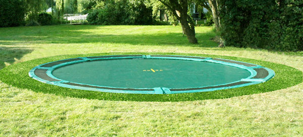 Safety surfacing for in-ground trampolines | Capital Play UK